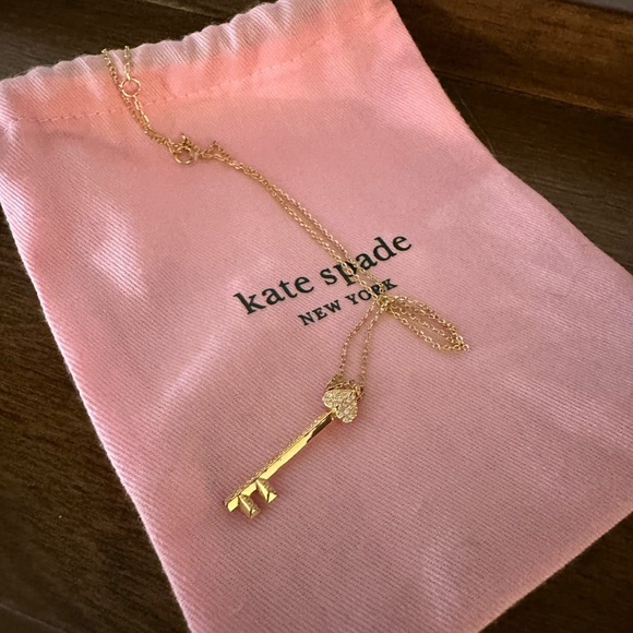 kate spade | Jewelry | Kate Spade Gold Lock And Spade Pave Key Pendant ...